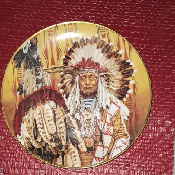 Accents | Decorative Plate With Native American Design | Poshmark